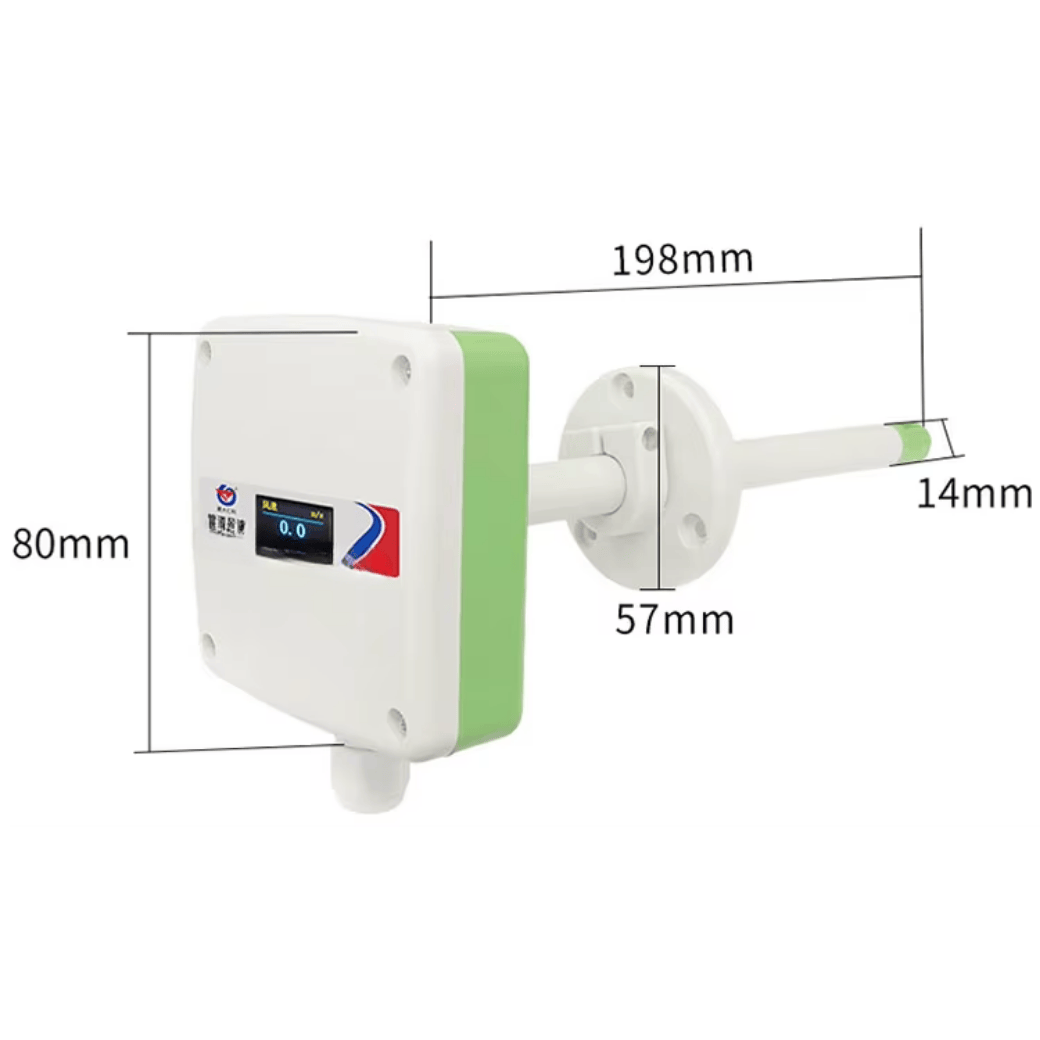 Duct Air Flow Sensor with Display - eproducts.online